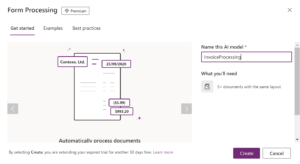 Use Power Apps AI Builder to extract data from invoices and store them ...