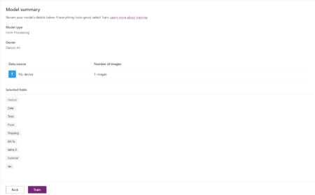 Use Power Apps AI Builder to extract data from invoices and store them ...