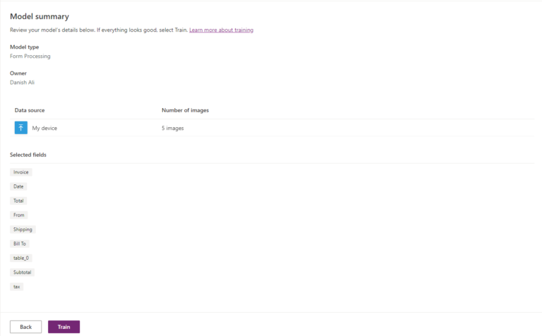 Use Power Apps Ai Builder To Extract Data From Invoices And Store Them