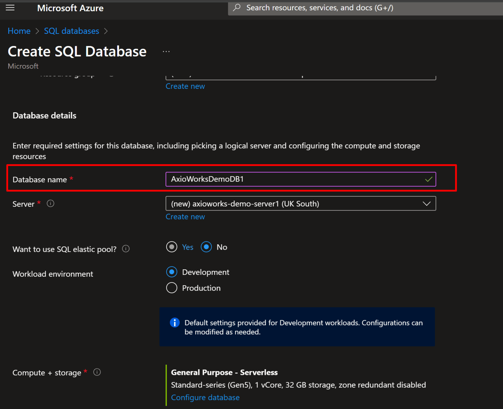 Configure an Azure Entra ID Connection to a SQL Azure Database – AxioWorks