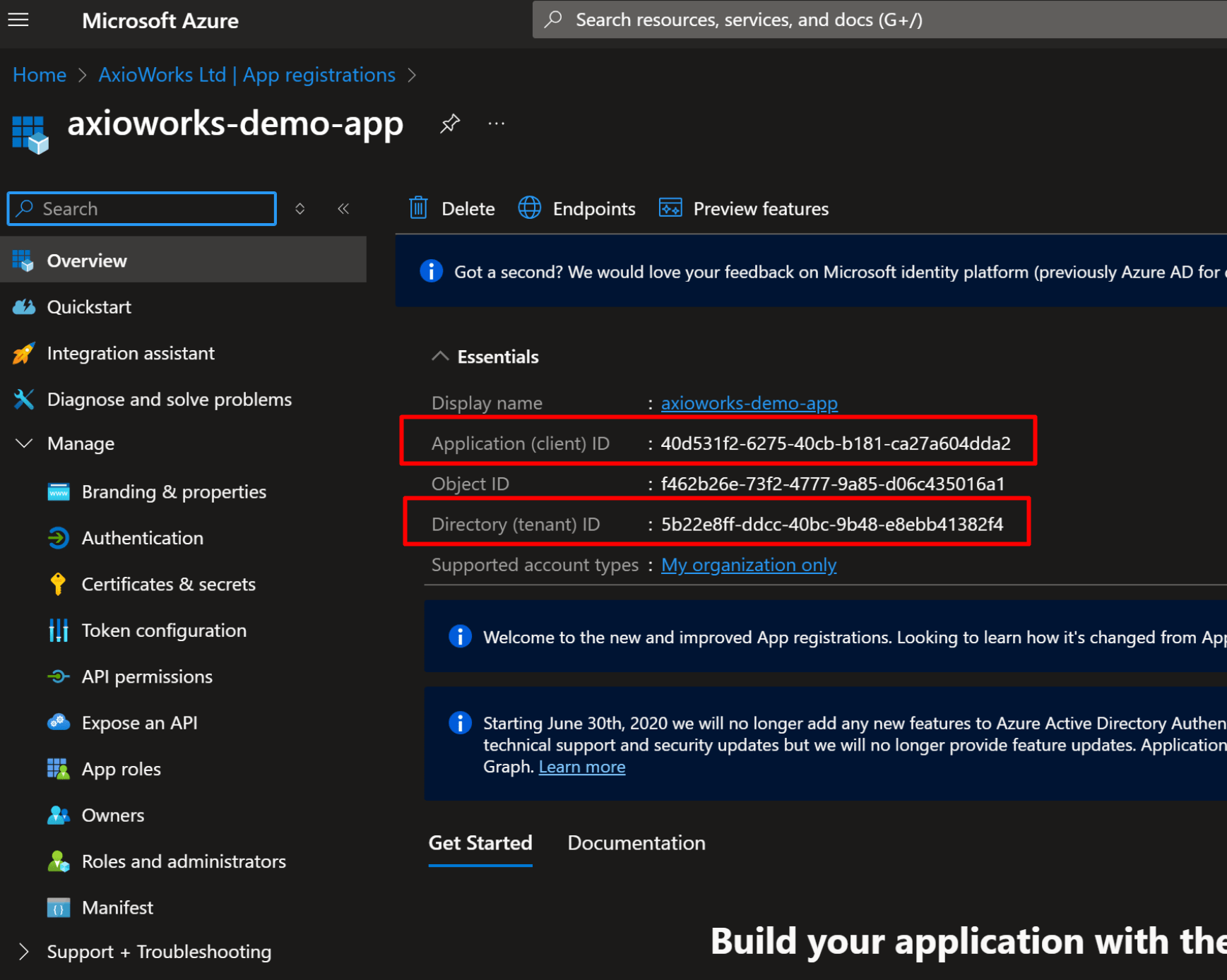 Configure an Azure Entra ID Connection to a SQL Azure Database – AxioWorks